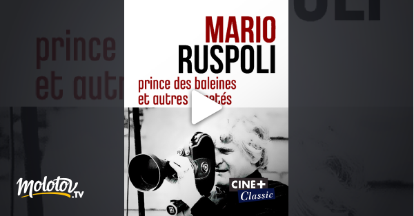 Mario Ruspoli, prince des baleines et autres raretés en streaming sur ...